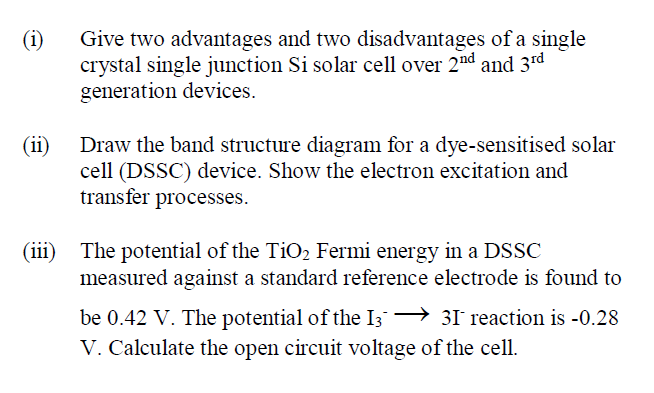 Solved I Give Two Advantages And Two Disadvantages Of A