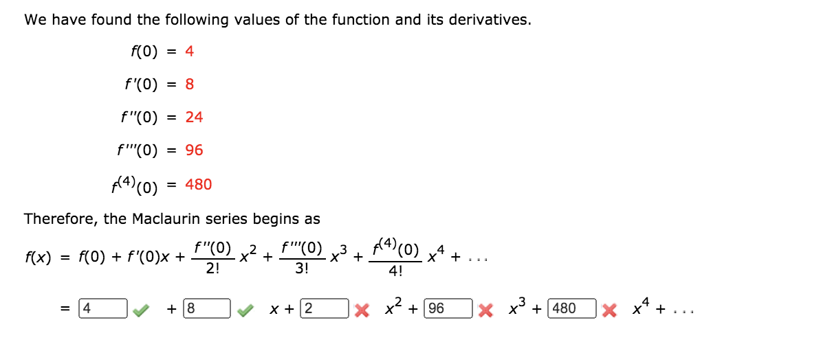 Solved Use the definition of a Taylor series to find the | Chegg.com