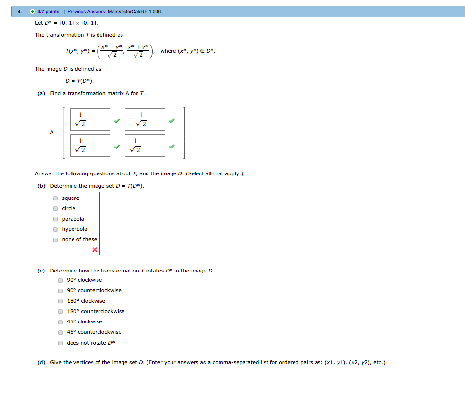 Solved 4. 4/7 points Previous Answers MarsVectorCalc6 | Chegg.com Solved 4. 4/7 points Previous Answers MarsVectorCalc6 | Chegg.com