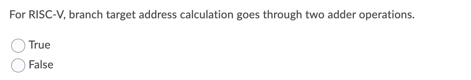 Solved For RISC-V, branch target address calculation goes | Chegg.com