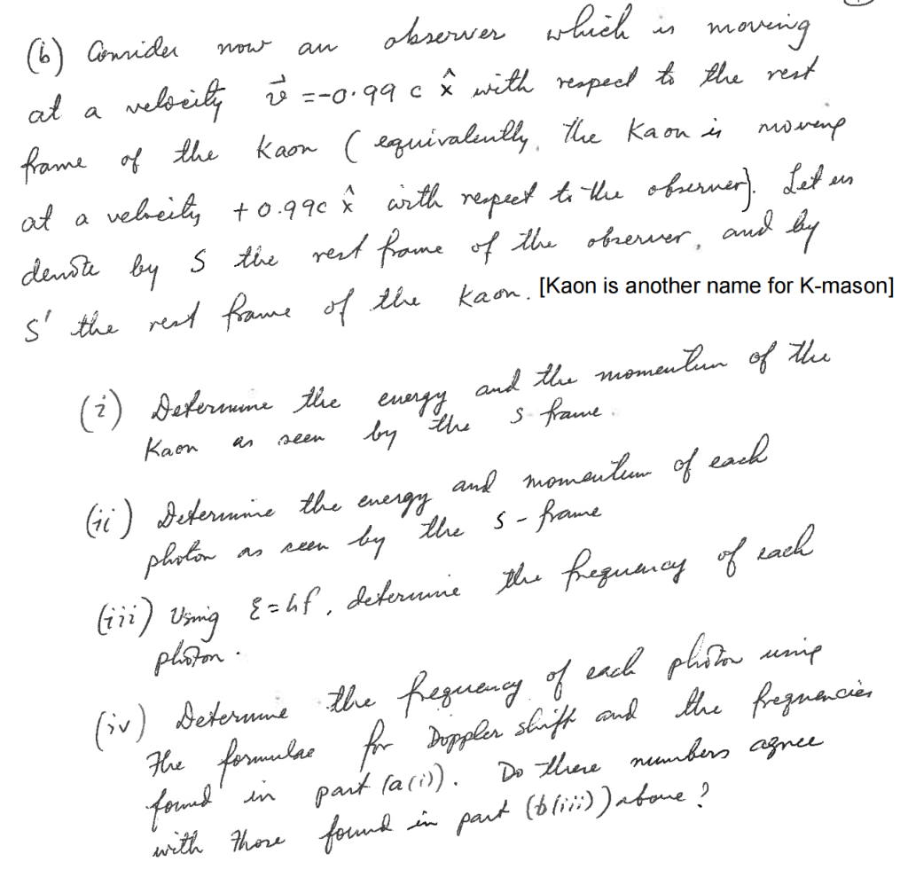 Solved (a) A neutral K-meson has a man m ('always defined as | Chegg.com
