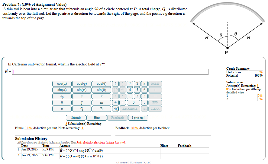 Solved Problem 7: ( \( 10 \% \) ﻿of Assignment Value)A thin | Chegg.com