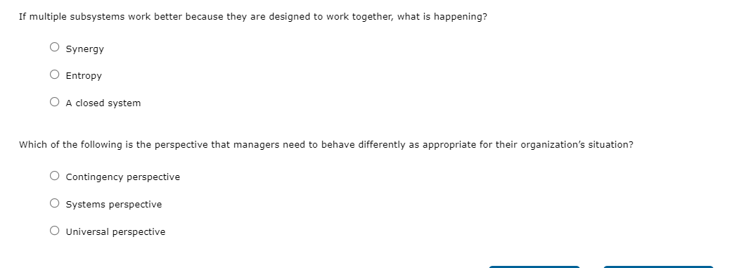 Solved If multiple subsystems work better because they are | Chegg.com