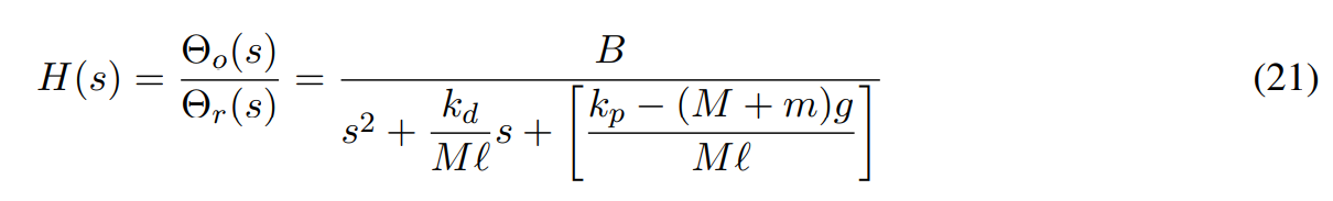 Solved Using the linearized approximate transfer function | Chegg.com