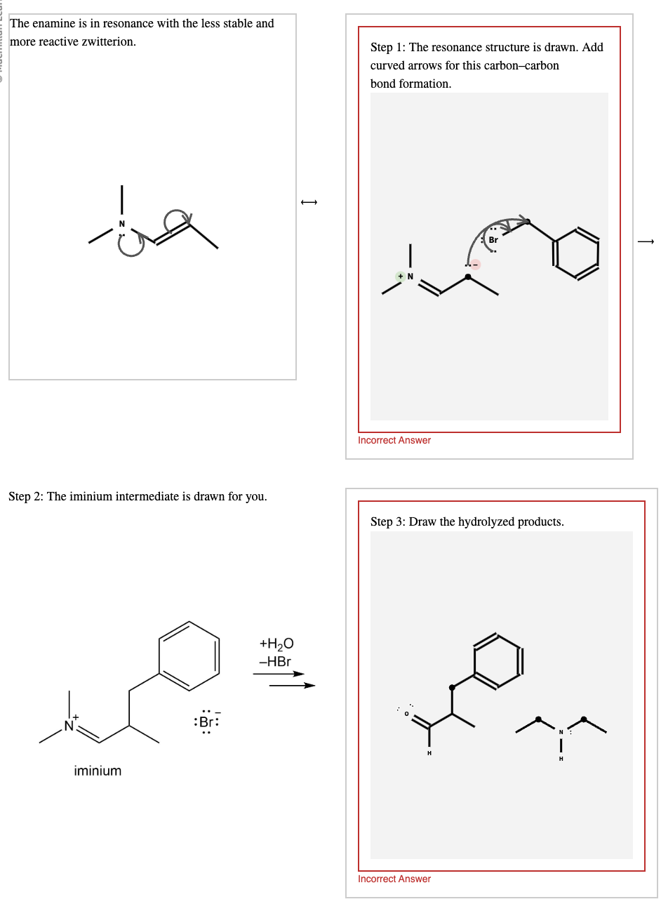 Solved Step 1: The resonance structure is drawn. add curved | Chegg.com