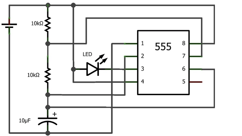 Solved Output from the 555 Timer is a constant voltage that | Chegg.com