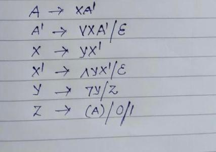 Solved C Program to implement Top Down Parsing for the given | Chegg.com
