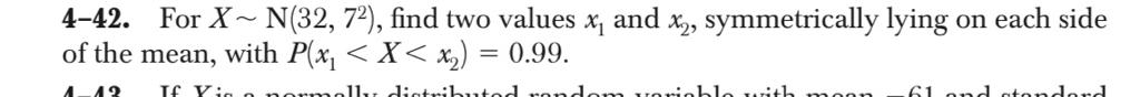 Solved 4-42. For \\( X \\sim | Chegg.com