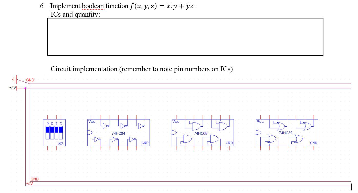 Implement boolean function f(x,y,z)=x'y+ y'zCircuit | Chegg.com Implement boolean function f(x,y,z)=x'y+ y'zCircuit | Chegg.com