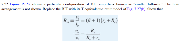 Solved Hi! Please replace the BJT with a hybrid-pi model | Chegg.com