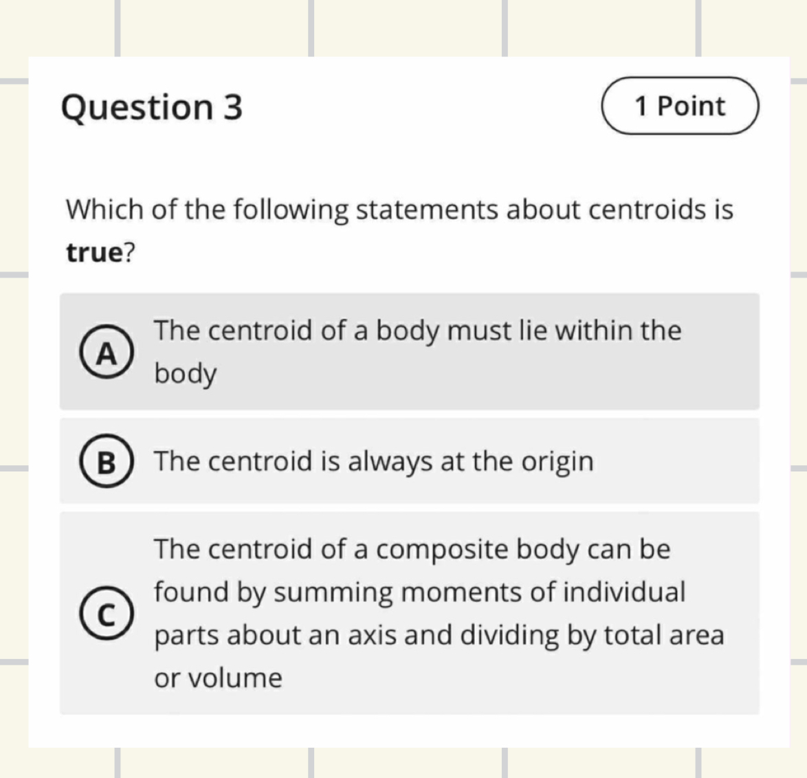 Solved Question 3Which of the following statements about | Chegg.com