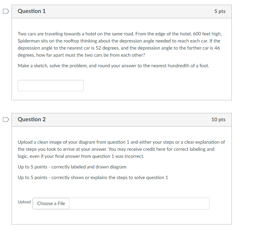 Solved Question 1 5 pts Two cars are traveling towards a | Chegg.com