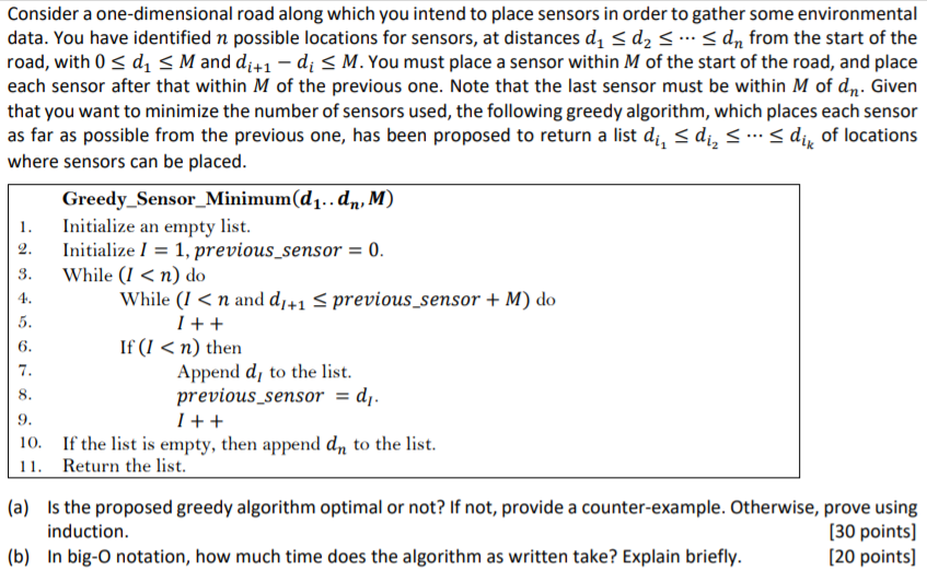 Solved 2. Consider a one-dimensional road along which you | Chegg.com