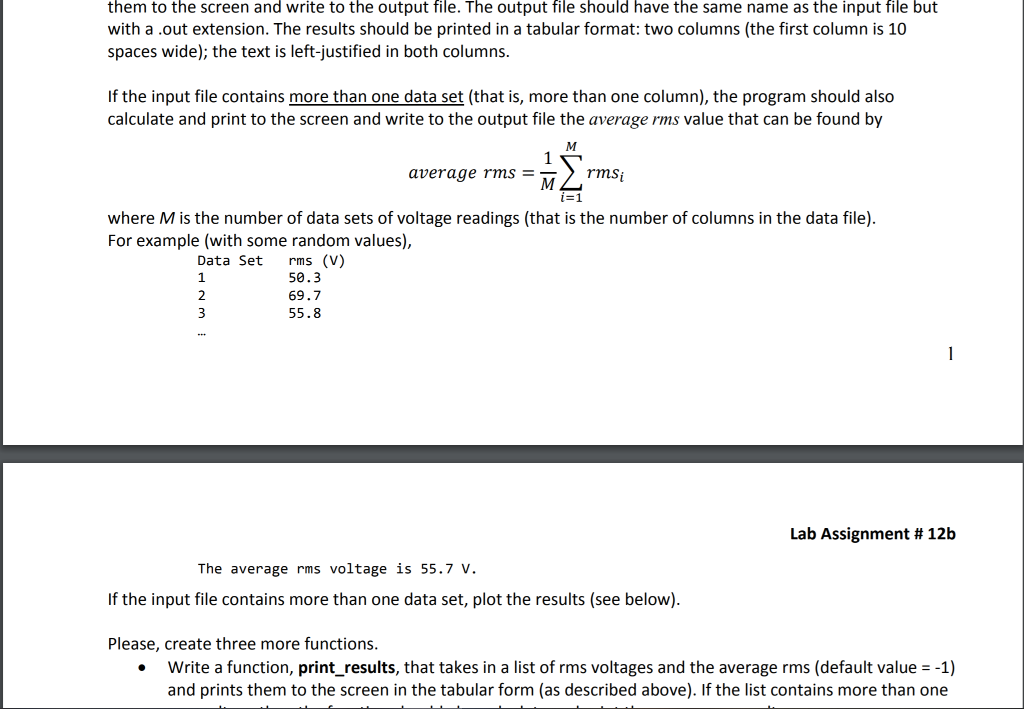 Solved Activity #1: Program to test writing functions and | Chegg.com