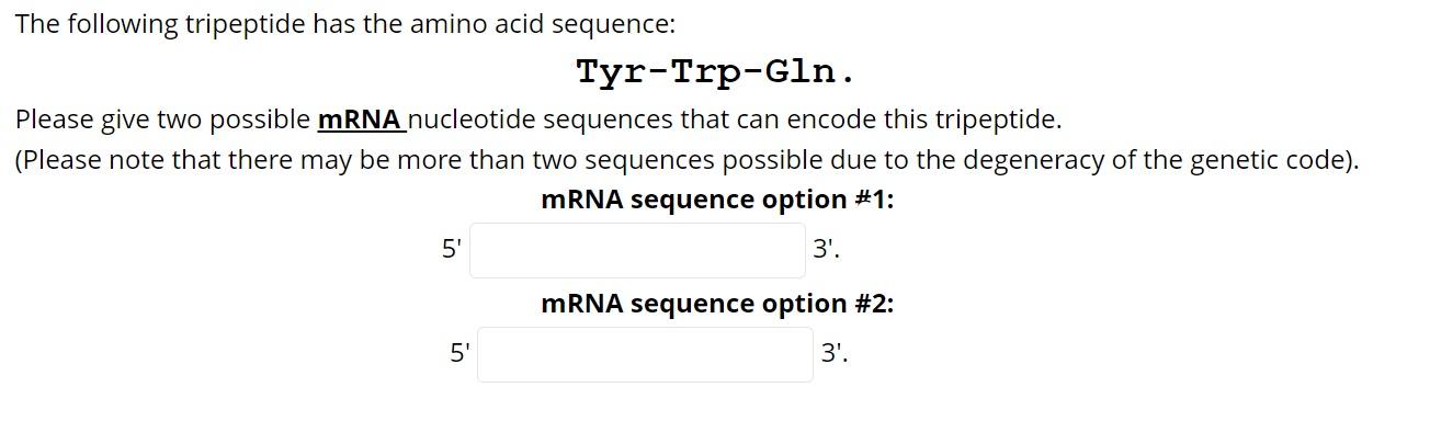 Solved The following tripeptide has the amino acid sequence: | Chegg.com