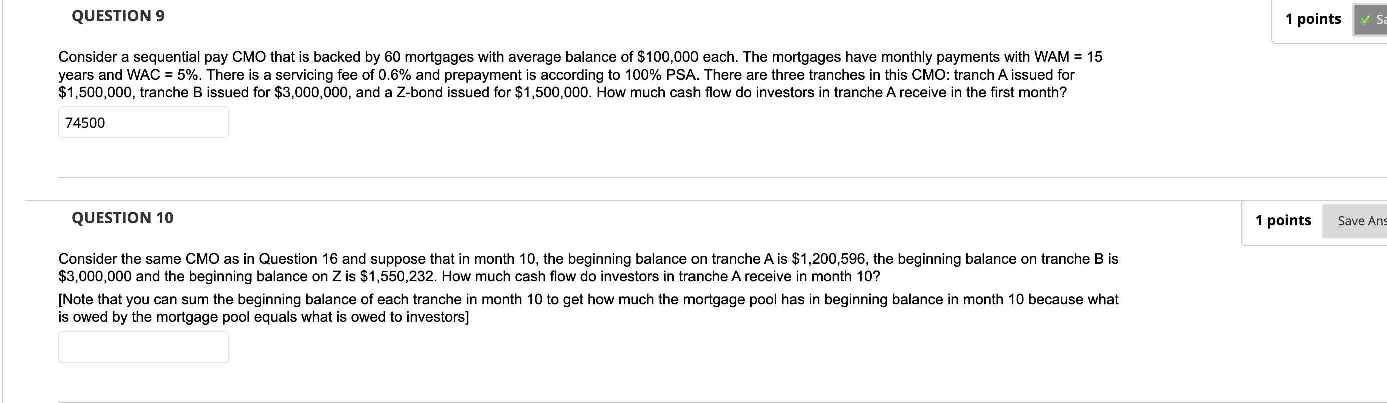 Solved Consider a sequential pay CMO that is backed by 60 | Chegg.com