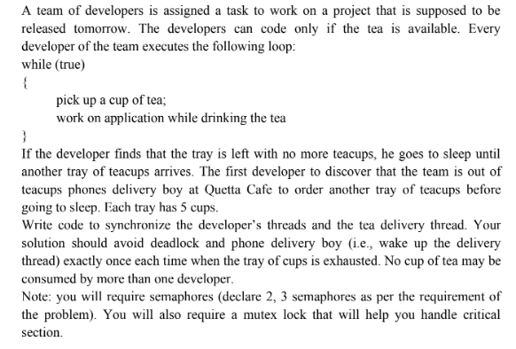 Solved Write A Code In C For Linux Programuse Pthread Lib 