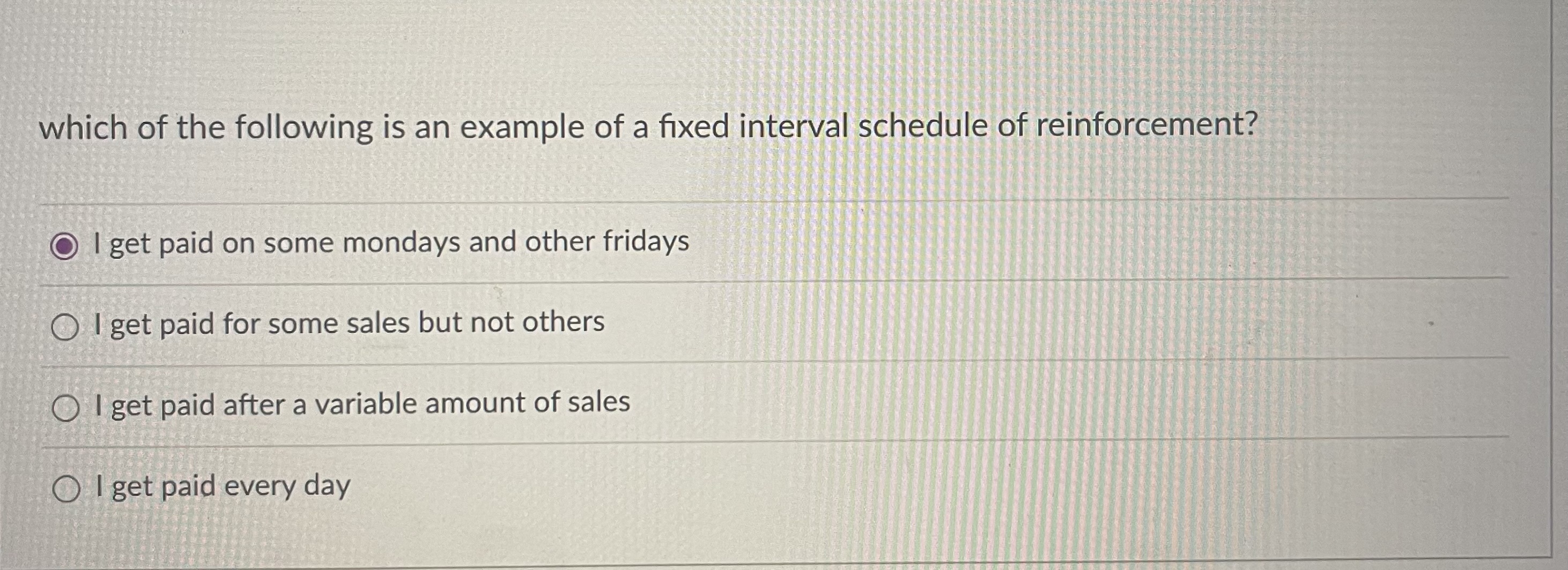 Solved which of the following is an example of a fixed | Chegg.com