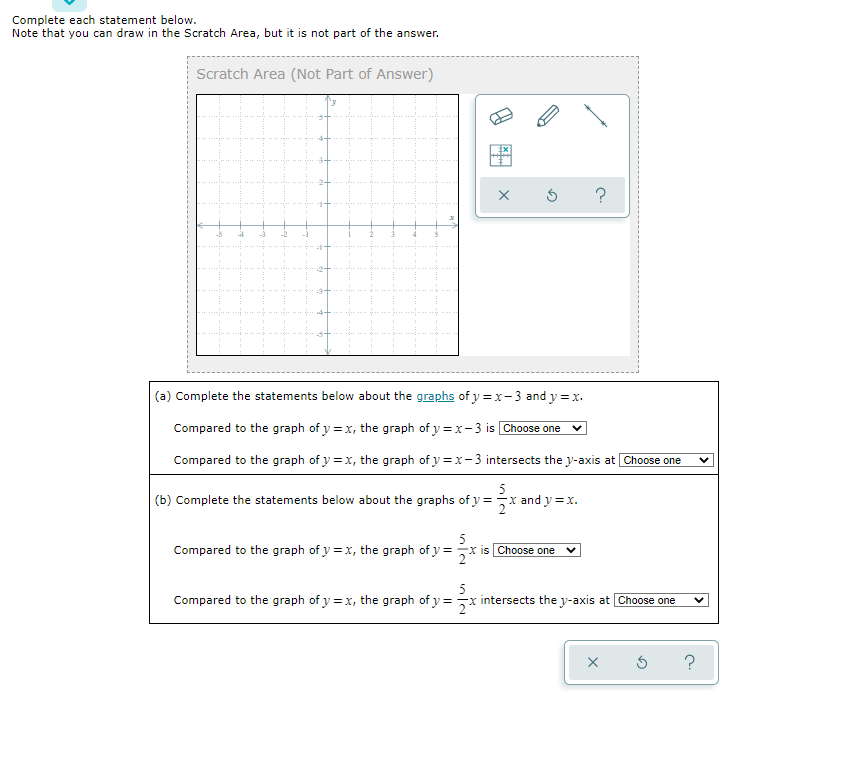 Solved complete each statement below. Note that you can draw | Chegg.com