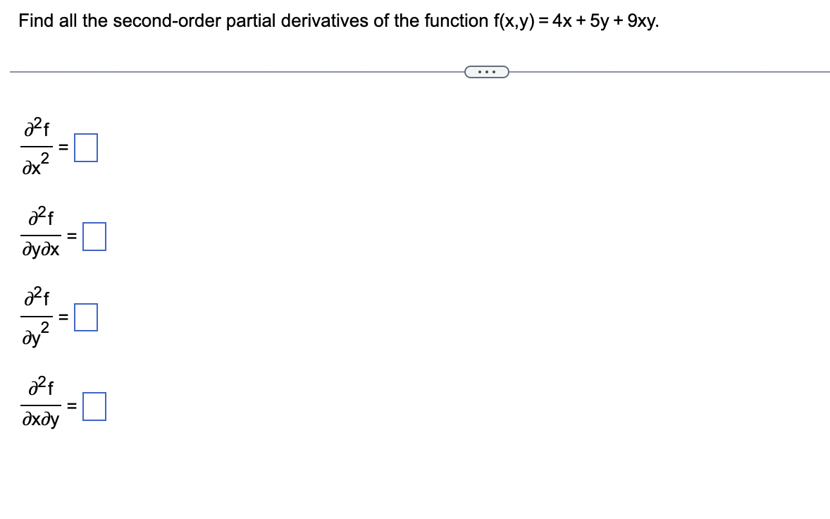 Solved Find all the second-order partial derivatives of the | Chegg.com