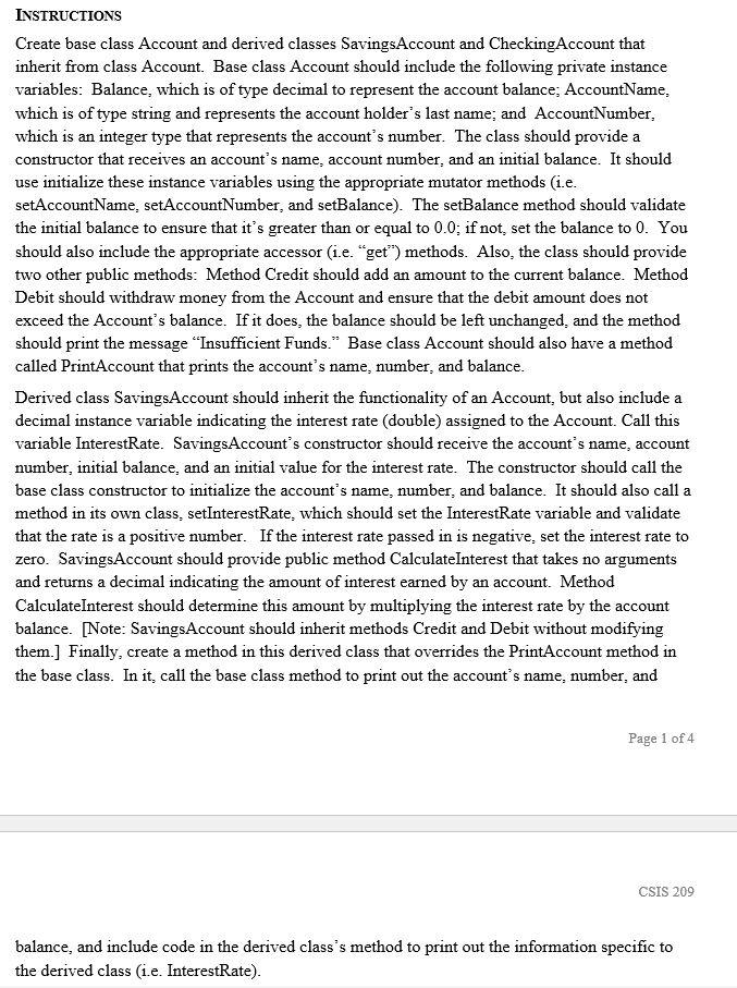 Solved Need help understanding the steps to complete this C# | Chegg.com