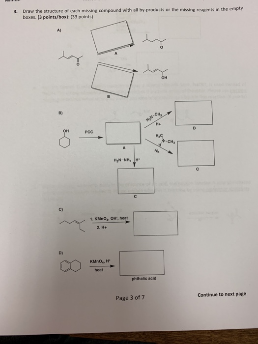 Solved Draw the structure of each missing compound with all | Chegg.com