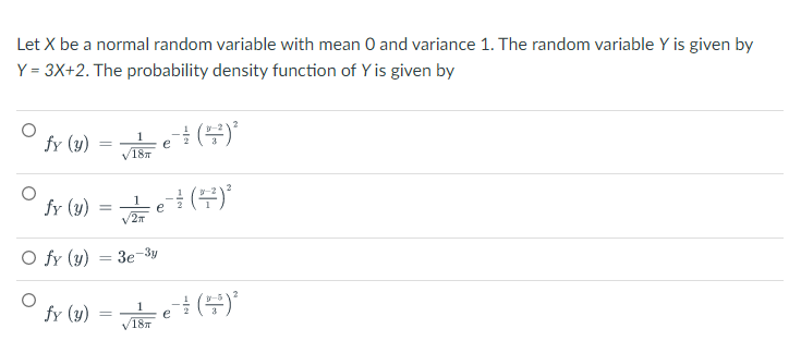Solved Let X be a normal random variable with mean 0 and | Chegg.com