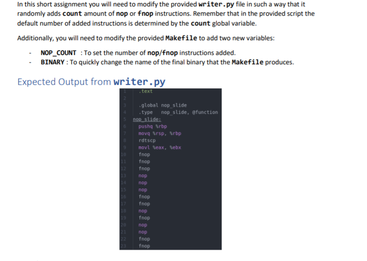 Writer.py | Chegg.com