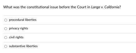 Solved What was the constitutional issue before the Court in | Chegg.com