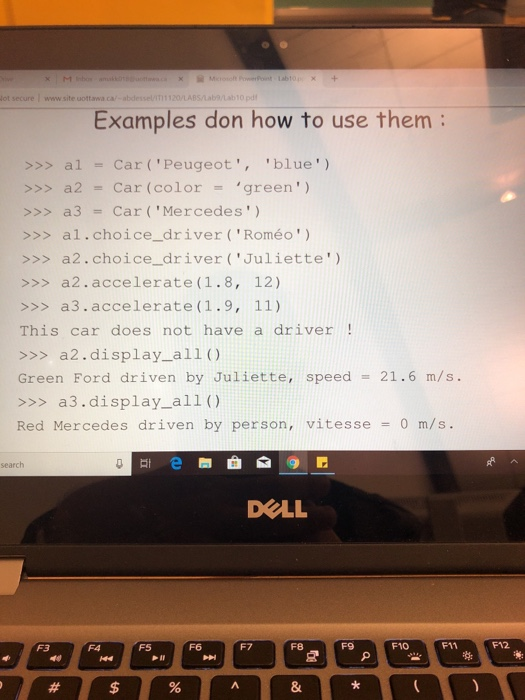 Solved site uottawa ca T1120LABS/Lab9/Lab10 pd Exercise 2 - | Chegg.com