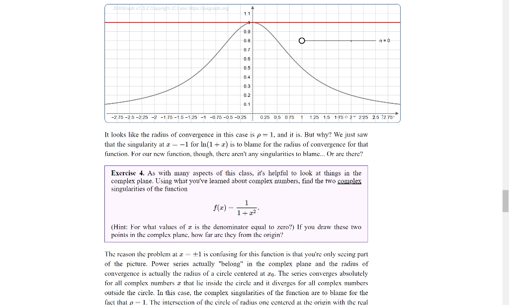 Solved Singularities For the function ln(1 + x), the point x | Chegg.com