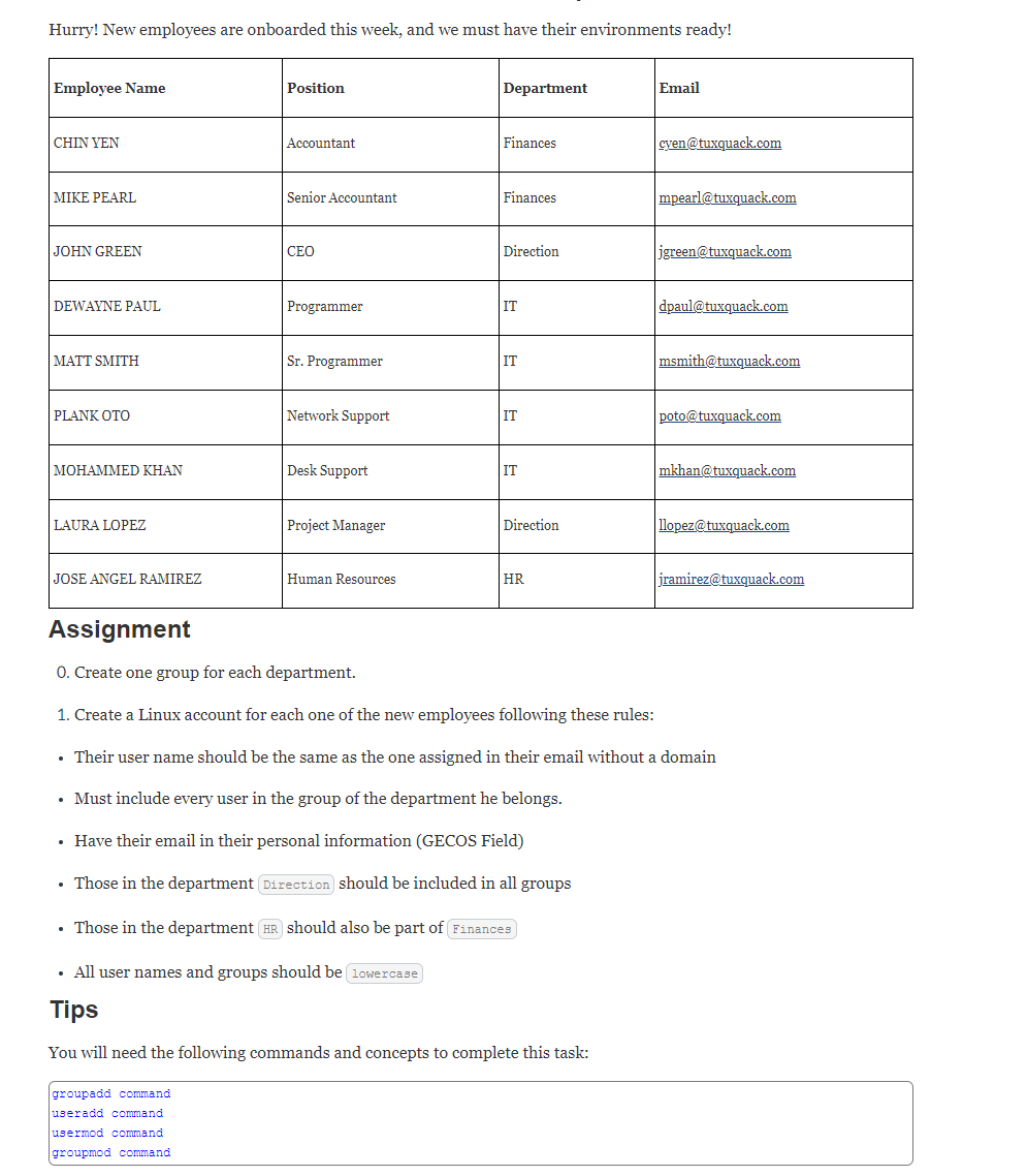 Solved What would the command lines be to verify everyone | Chegg.com