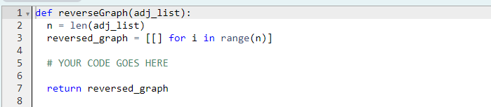 Solved Given an adjacency list of a directed graph, reverse | Chegg.com
