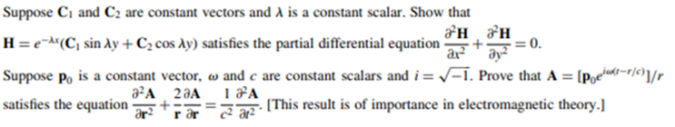 Solved Suppose C, and C2 are constant vectors and I is a | Chegg.com