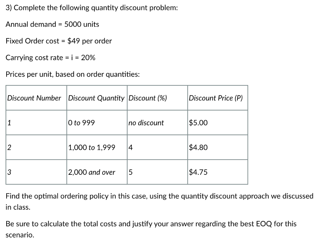 Solved 2) Also answer the following: For a continuous-review | Chegg.com