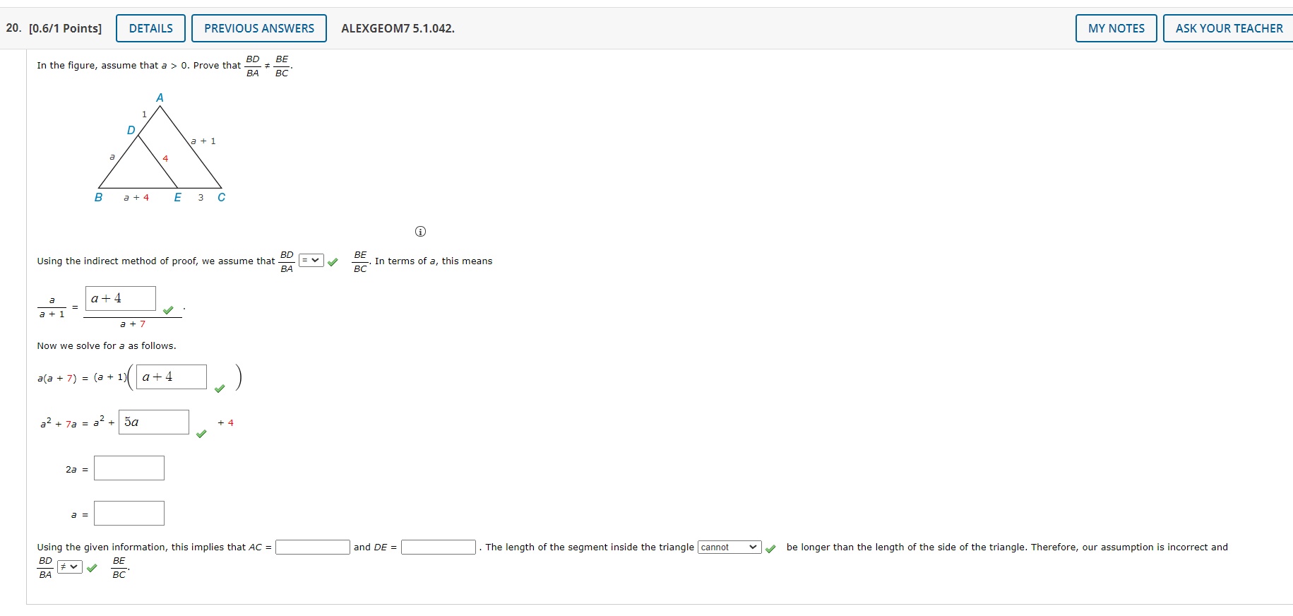 Solved Could you also explain to me how they turned a^2+7a | Chegg.com