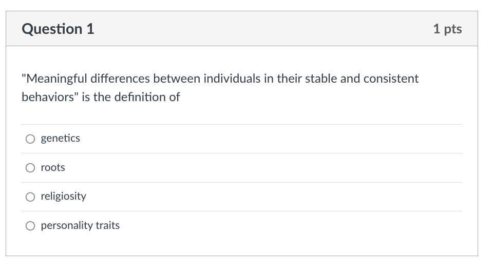 Solved Today, the Big Five trait theory is theory of | Chegg.com
