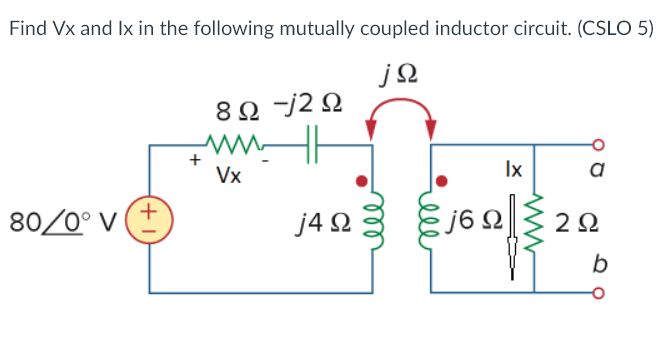 Solved Find Vx and Ix in the following mutually coupled | Chegg.com