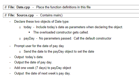 Solved HW_7-1 (2 parts 7-1a and 7-1b) HW_7-1a - Date class & | Chegg.com