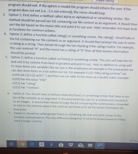 Solved Program 3 - Protected View - Saved to this PC | Chegg.com