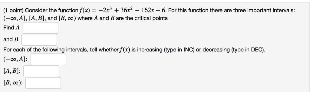 Solved (1 point) Hint: The derivative of a position function | Chegg.com