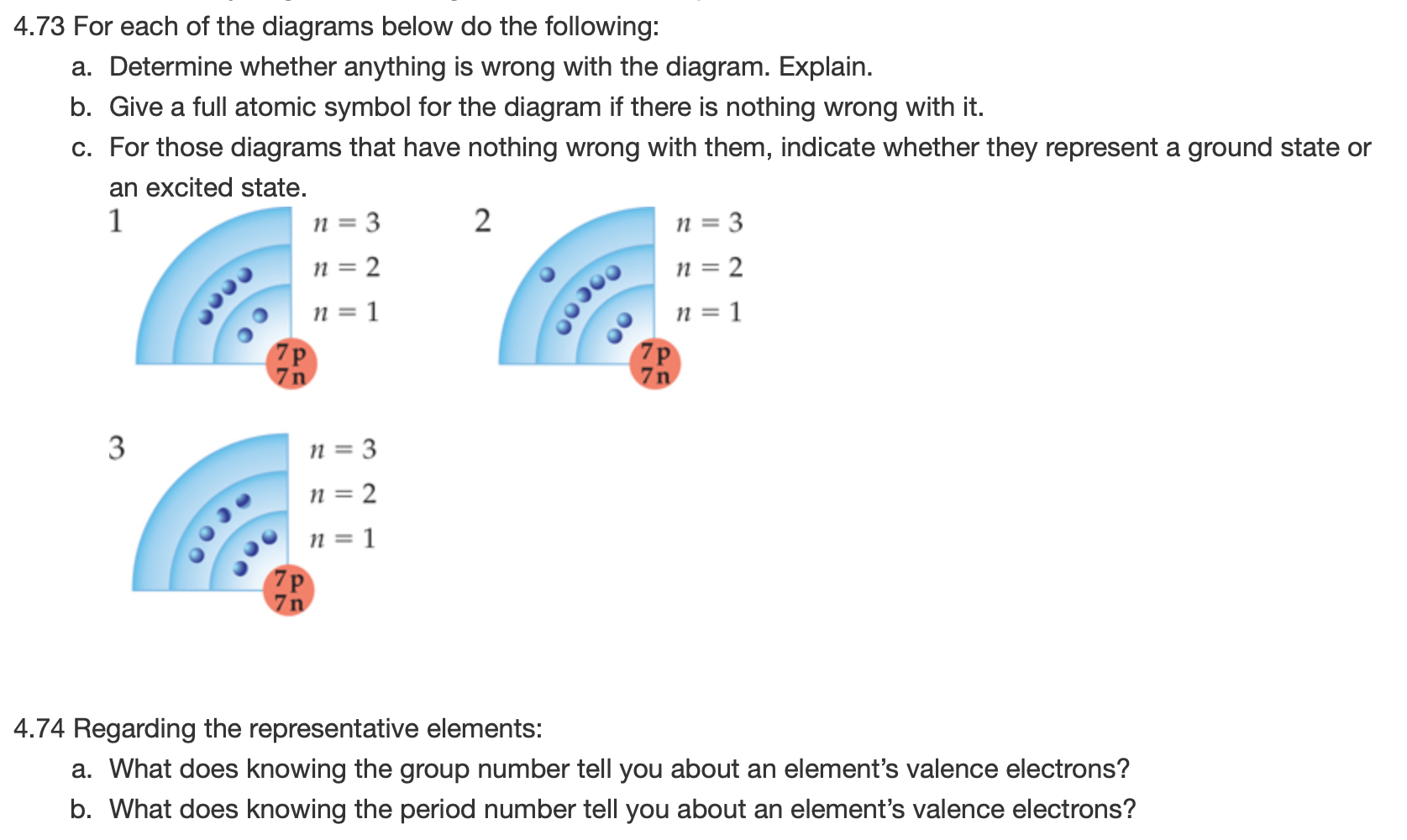 Solved 4.73 For each of the diagrams below do the following: | Chegg.com