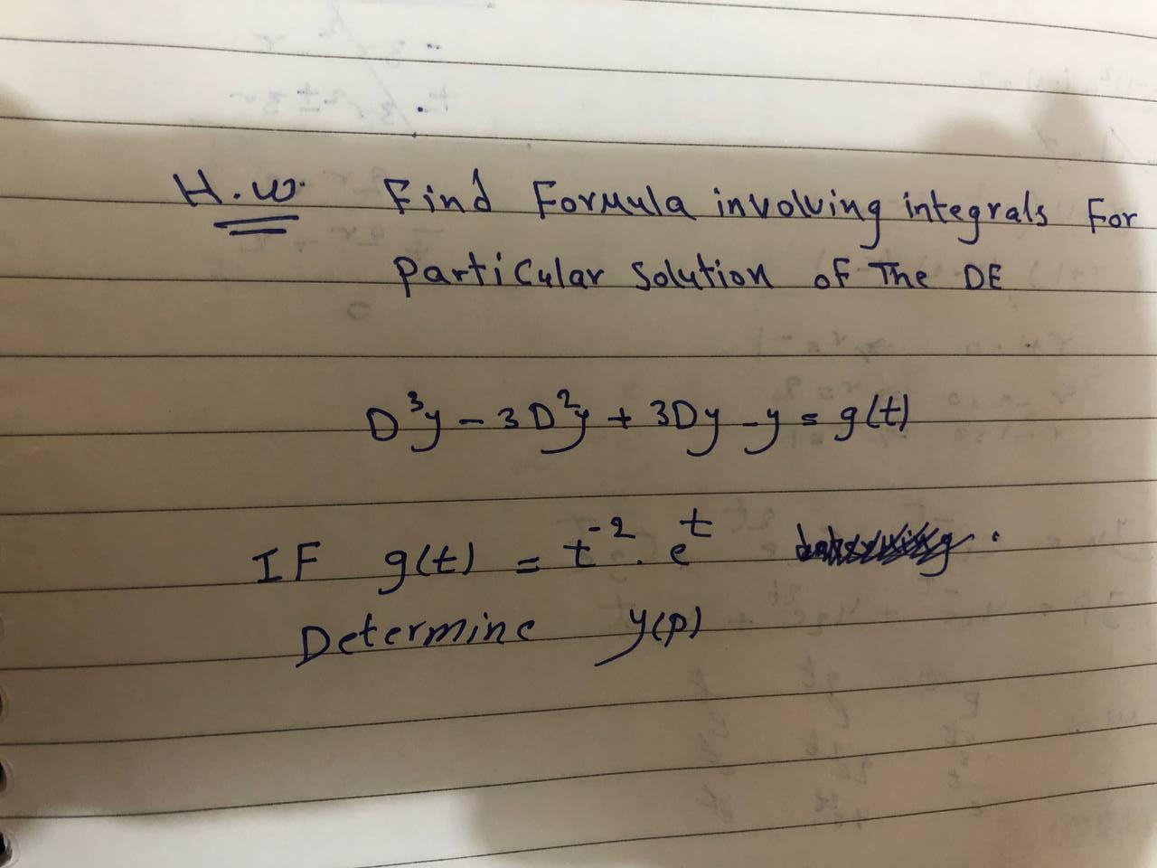 Solved How find Formula involving integrals for particular | Chegg.com