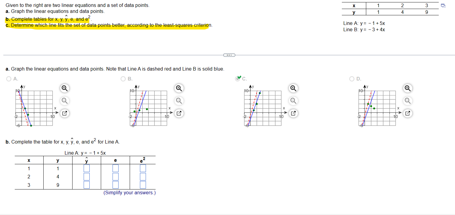 Solved Given to the right are two linear equations and a set | Chegg.com