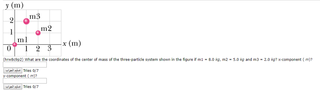 Solved y (m) m3 m2 9 Im 3-? (?) 2 hrw8c9p2) What are the | Chegg.com