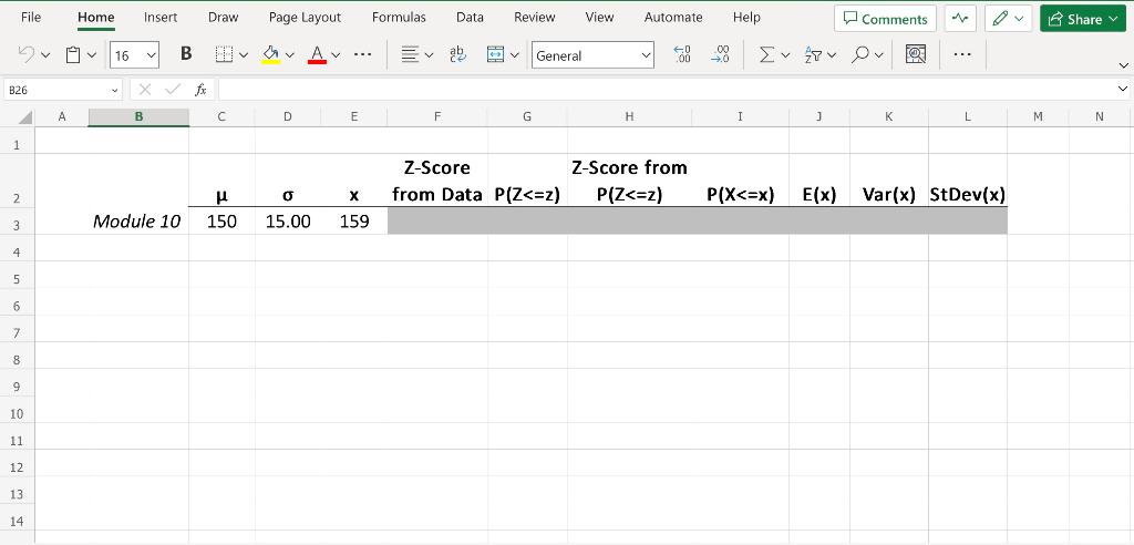 Solved Module 11 Use the data on the "Module 10" worksheet | Chegg.com