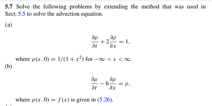 Solved 5.7 Solve the following problems by extending the | Chegg.com