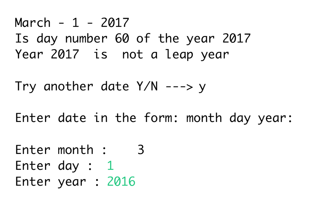 Solved Write A Menu Driven C Program That Prints The Day 