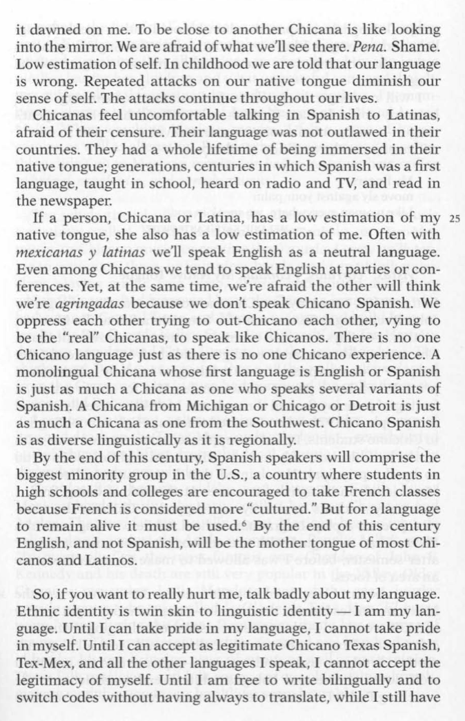 Solved How to Tame a Wild Tongue Gloria Anzaldúa was born in | Chegg.com