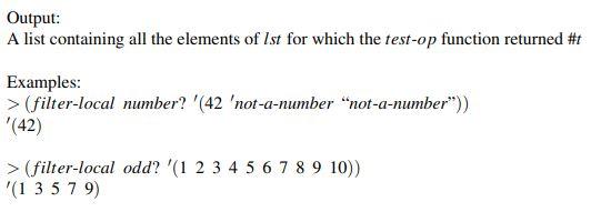 Solved filter-local: Implement a function called | Chegg.com